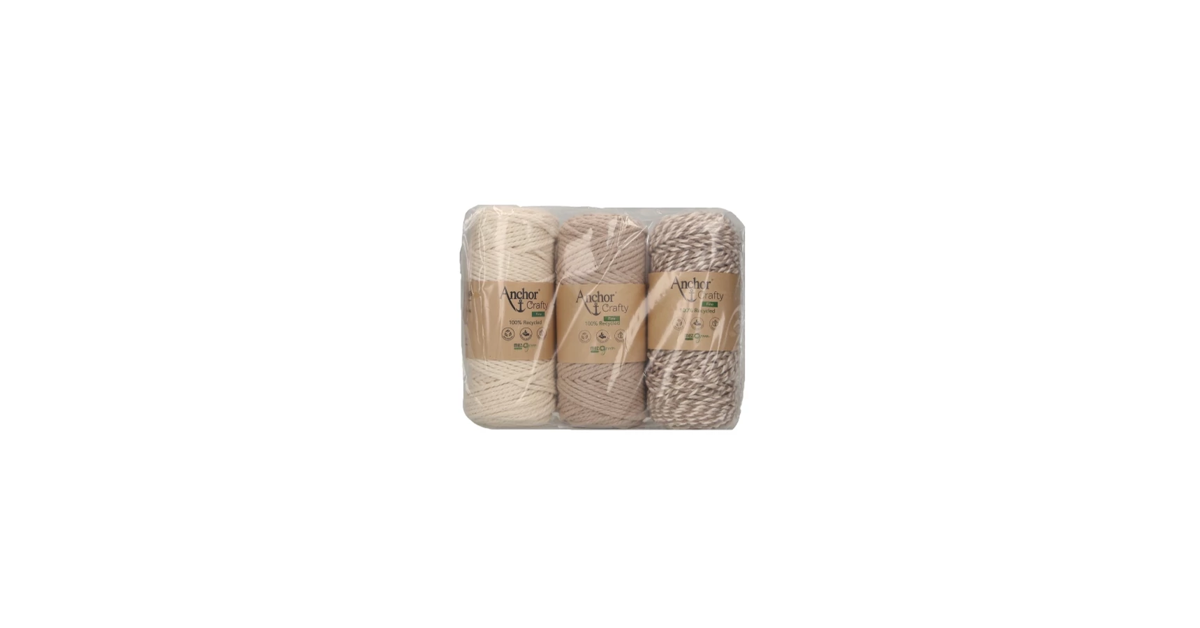 Anchor Crafty Fine makramé fonal Natural mix (színkód:09063 ...